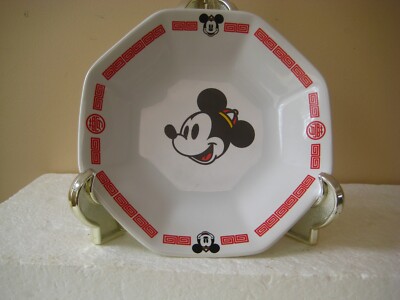 Disney TOKYO RESORT Mickey Mouse Octagon Shape Bowl | eBay