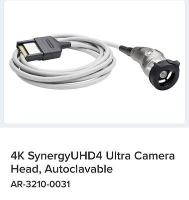 Arthrex 4K Synergy UHD4 Ultra Camera Head, Autoclavable AR-3210-0031 | eBay