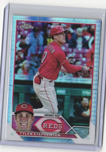Tyler Stephenson Prism Refractor 2023 Topps Chrome Baseball #162 ...
