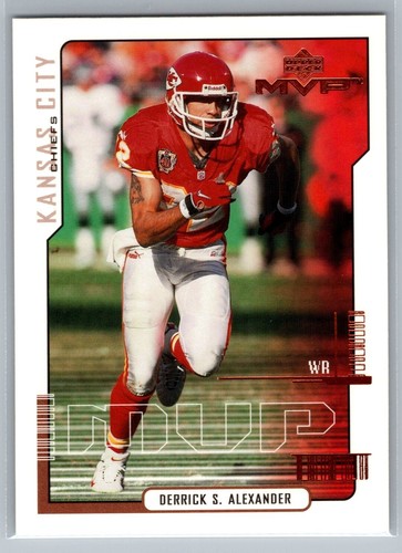 2000 UPPER DECK MVP CARD # 81 Derrick S. Alexander - Kansas City Chiefs ...