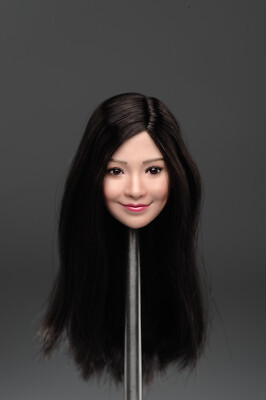 1/6 Asian Smile Beauty Girl Head Sculpt Model For 12" Female PH TBL ...