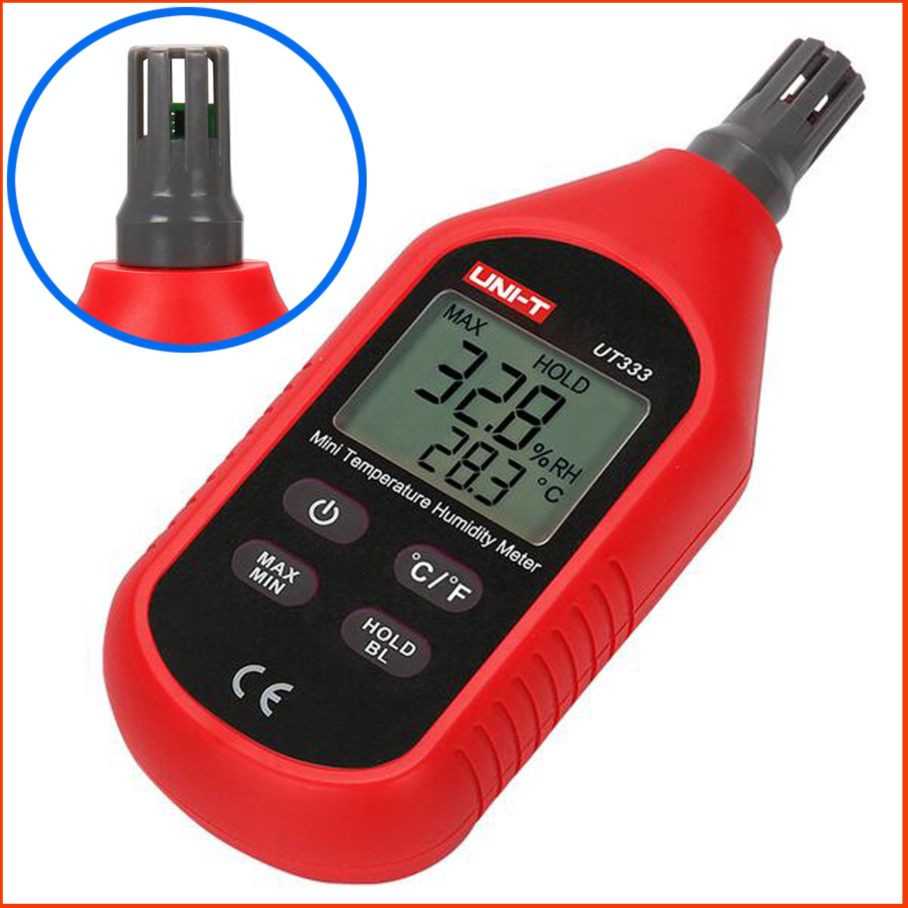 UNI-T UT333 Digital Air Temperature and Humidity Meter Hygrometer ...