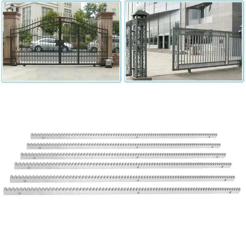 6 PCS Steel Rails Gear Slide Rack Track for Sliding Gate Opener 2000KG ...
