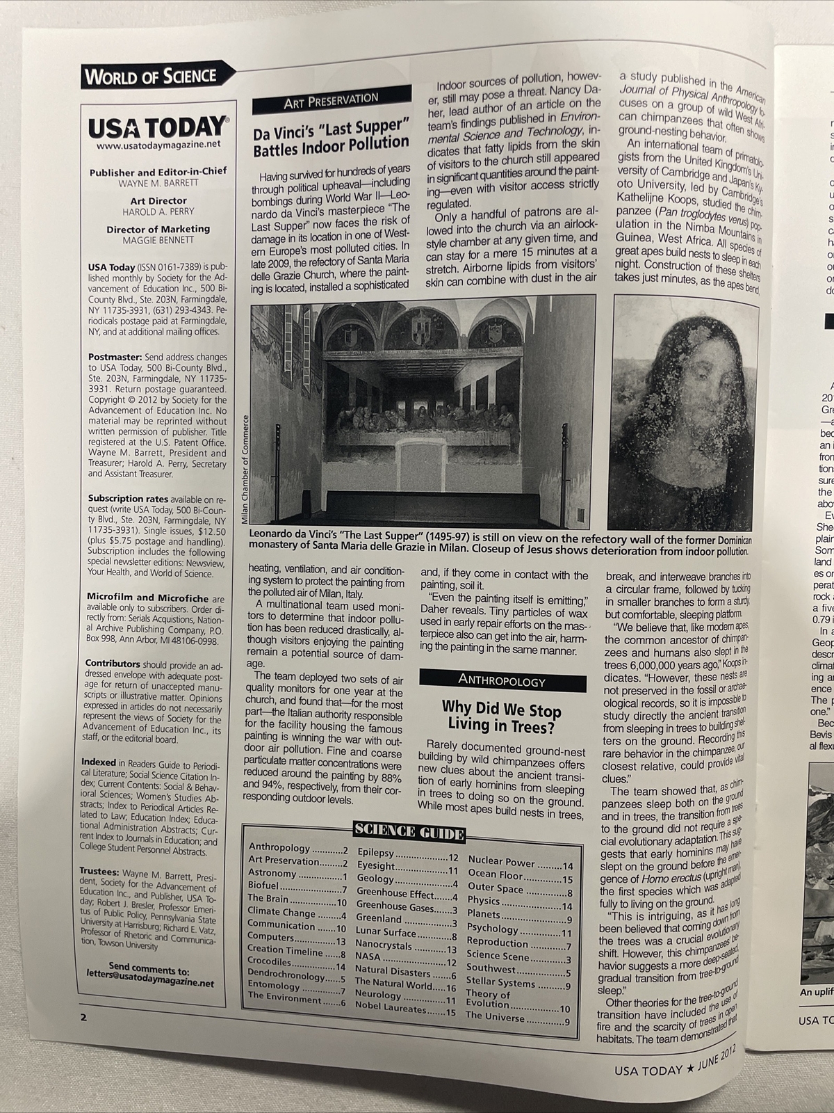 2012 June, USA Today Magazine, Epilepsy (CP400) | eBay