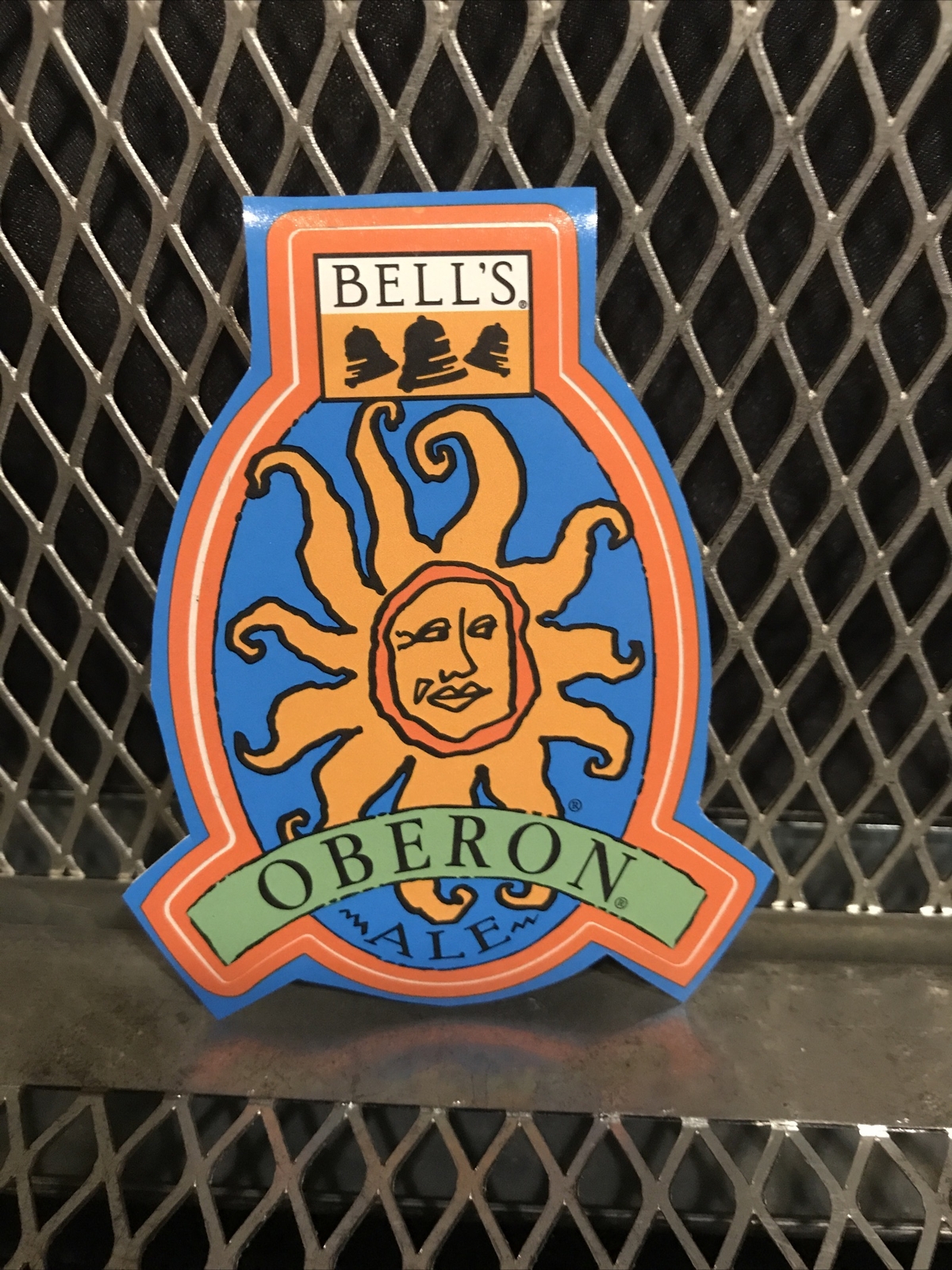 BELLS BREWERY Michigan ~ 3" X 4" ~ OBERON Ale Sun ~ Craft Beer Sticker ...