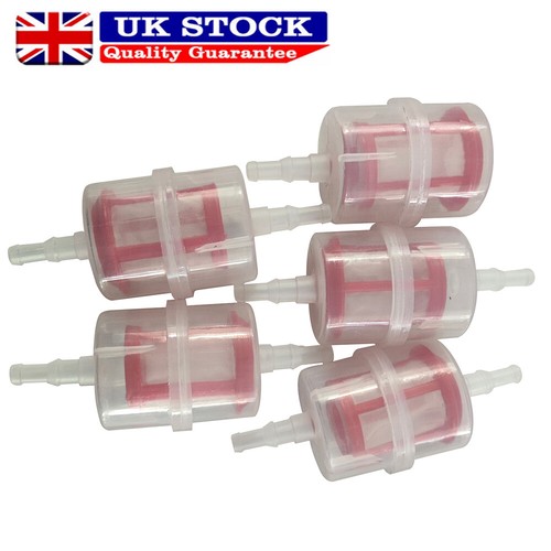5pcs/set Inline Fuel Filter Universal For 6mm & 8mm Pipes - Diesel Fuel ...