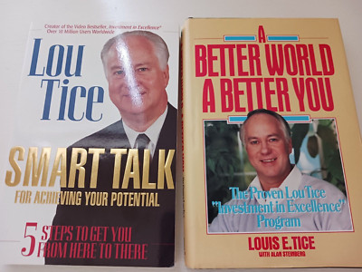 Louis E. Tice Book Bundle Smart Talk, A Better World A Better You | eBay