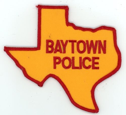 TEXAS TX BAYTOWN POLICE STATE SHAPED SHOULDER PATCH SHERIFF REMAKE OF ...
