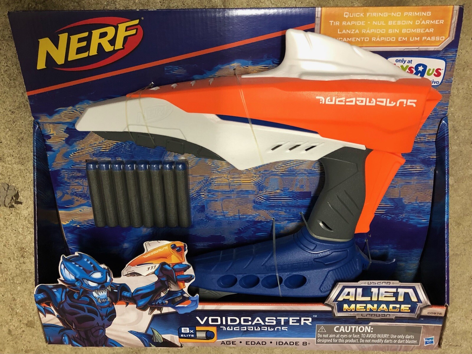New In Box NERF Alien Menace Voidcaster Foam Dart Blaster NERF GUN | eBay