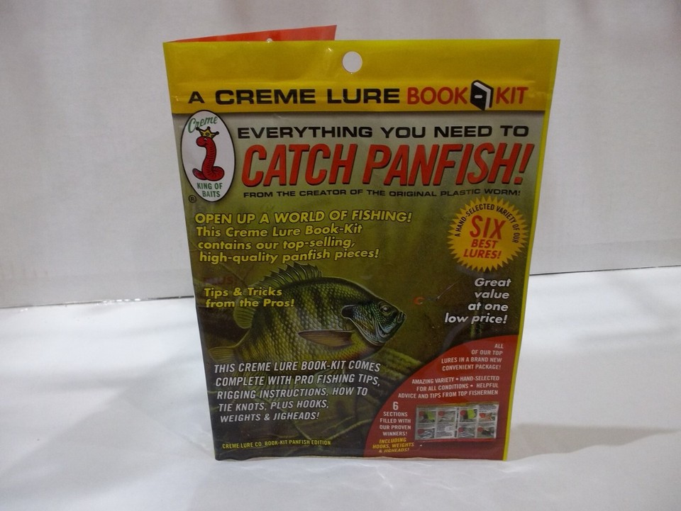 Creme Lure Book Kits choose Texas Rig, Crappie, Carolina Rig or Panfish ...