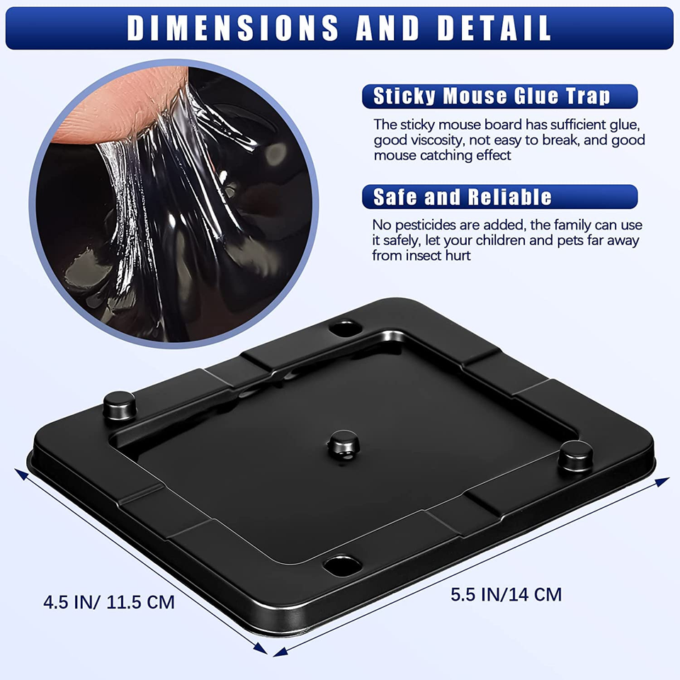 24 Pack Large Baited Glue Traps Sticky Mouse Trap Rat Traps Indoor ...