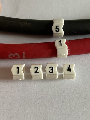 Ignition / Plug Lead Markers Labels Numbers Clip On | eBay