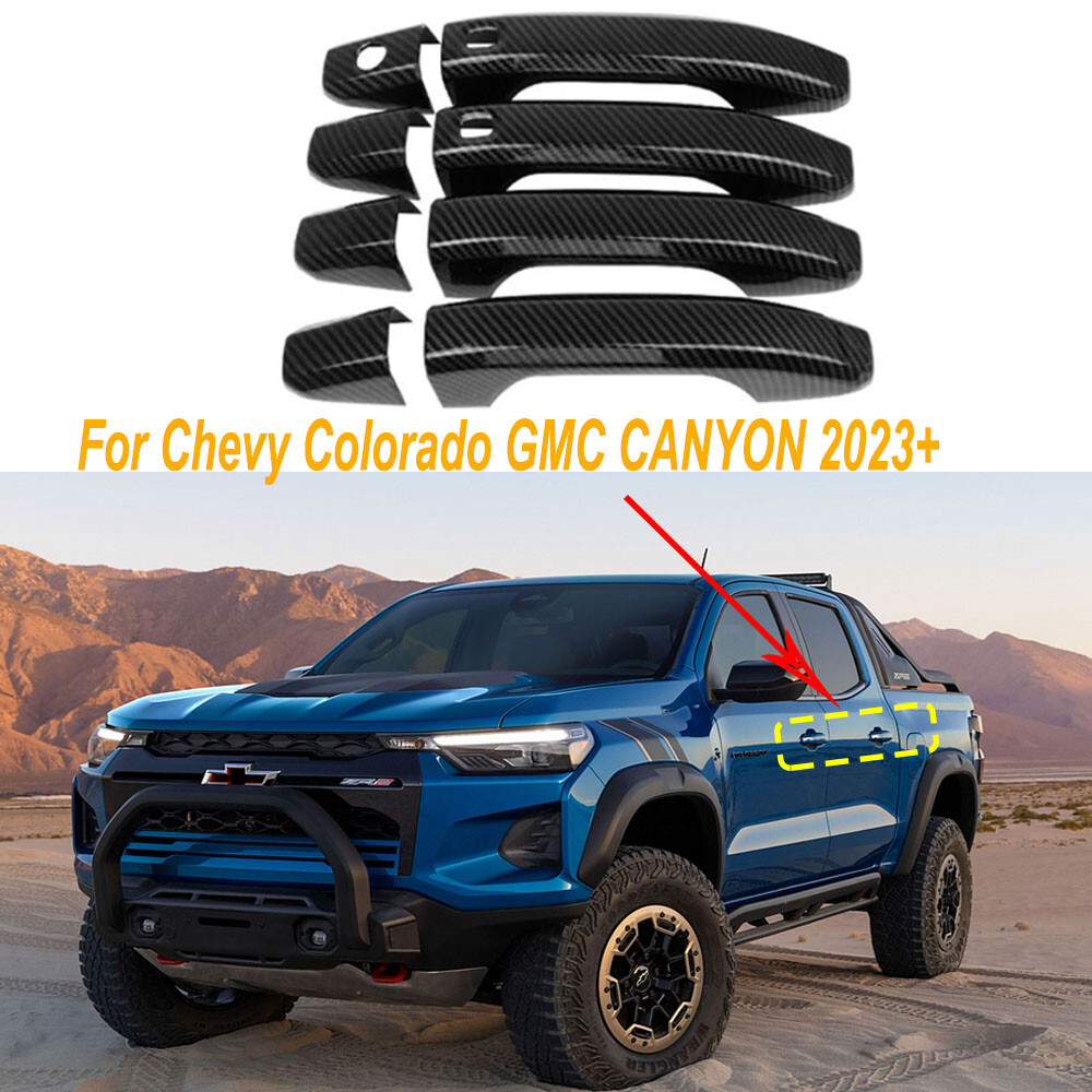 R&L Door Handles Cover Exterior Trim For Chevy Fit Colorado 23 ...