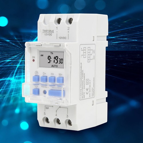 Weekly Timer Switch 12V DC 16A LCD Display with Countdown Function ...