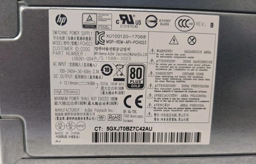 HP ProDesk 400 G5 285 G3 280 G4 MT 180W Power Supply Unit L08261-004 L08261-001 | eBay