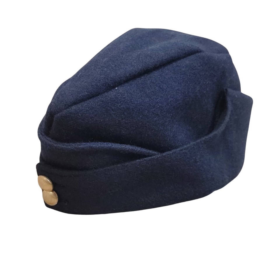 British Military Cap 1940 Chip Hat Uniform Blue Kings Crown Side Cap ...