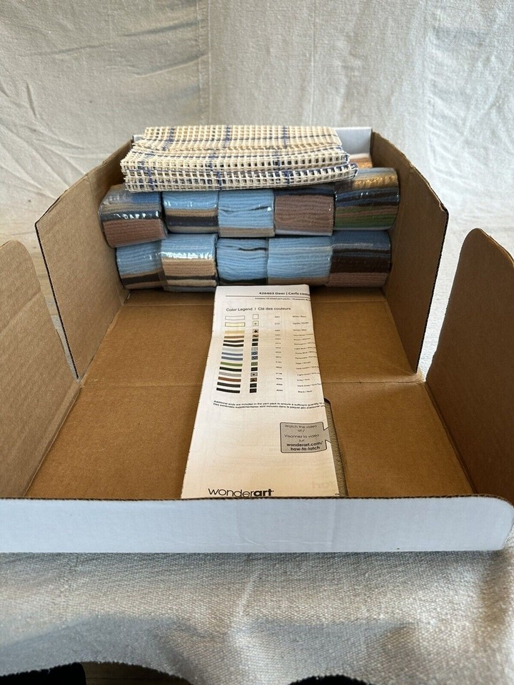 Wonderart Classic Latch Hook Kit 20"X30” Deer New Open Box! | eBay