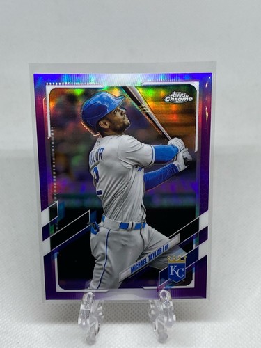 2021 Topps Chrome Update Baseball Michael Taylor #USC61 Purple ...