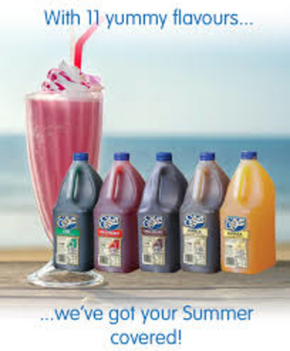 RASPBERRY EDLYN FLAVOUR TOPPING SYRUP 3L Bottle Thick Shake Milkshakes ...