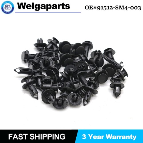 40X 91512-SM4-003 Push Retainer Pin Body Bumper Rivet Trim Moulding ...