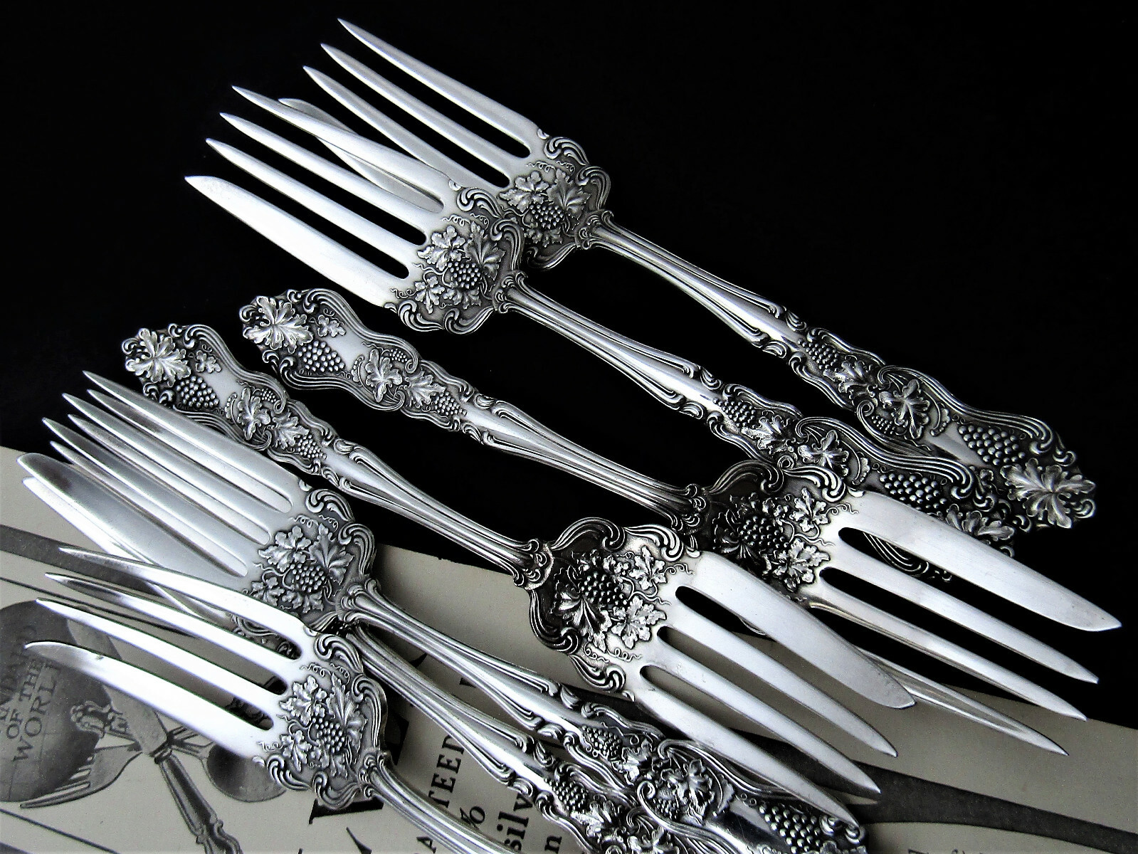 ️ MOSELLE AMERICAN SILVER GRAPE IND SALAD FORK 6 ¼”- SOLD BY PC | eBay