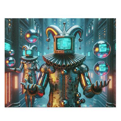 Puzzle 500-Piece Cyber Medievalism Robotic Jesters | eBay