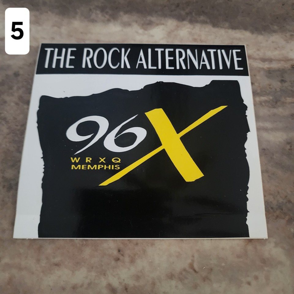 Classic ROCK 103, EAGLE, 96X Memphis Radio Station Stickers from 1980s-90s Era. | eBay