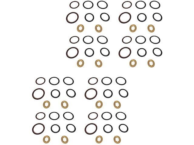 47KK61N Fuel Injector O-Ring Kit Fits 2004-2010 Ford E450 Super Duty 6 ...