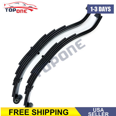 2PCS 5 Leaf Slipper Trailer Leaf Spring Set For 3500lbs Cap for 7000lbs ...