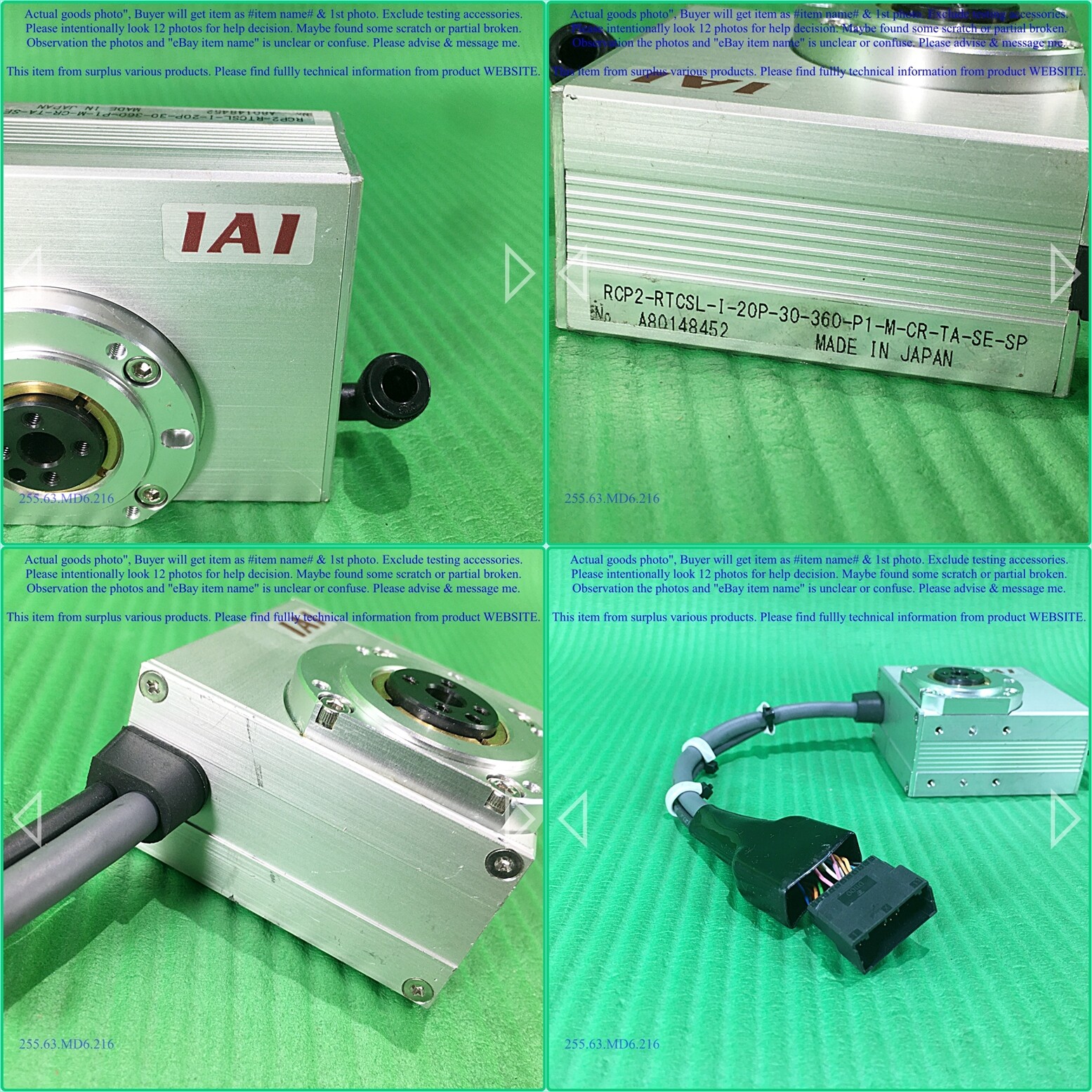 RCP2-RTCSL-I-20P-30-360-P1-M-CR, ROBO Cylinder Rotary as photo, sn:8452 ...
