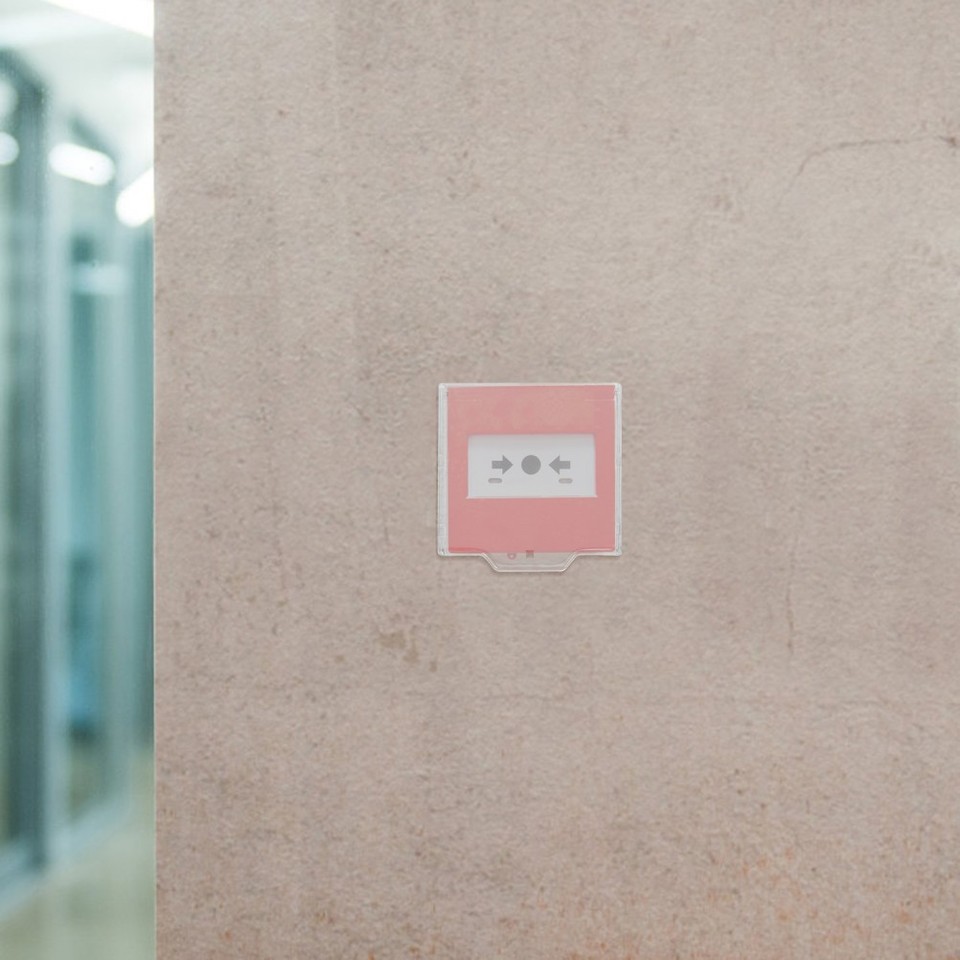 6 Pcs Fire Alarm Cover Manual Call Point Shield Protection Flap | eBay ...