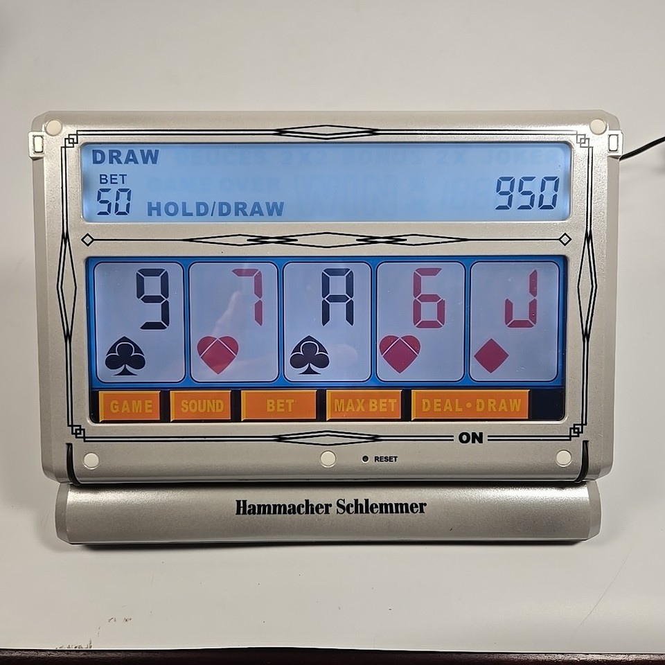 RecZone Portable Color Touch Screen 7 In 1 Video Poker Electronic ...