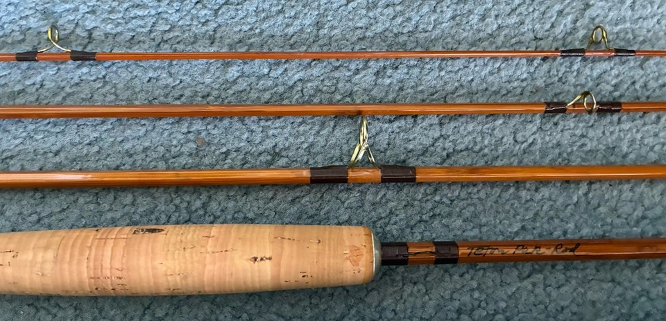 Fall River Fly Spin Rod Split Bamboo “Teton” 4wt 7’4” 4pc Pack Rod ...