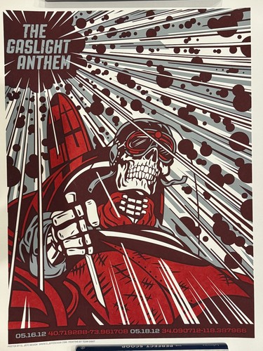 Gaslight Anthem 2012 El Jefe Design Tour Poster | eBay