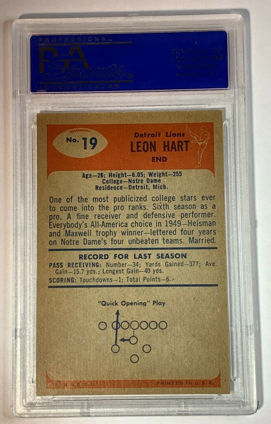 1955 Bowman - #19 Leon Hart for sale online | eBay
