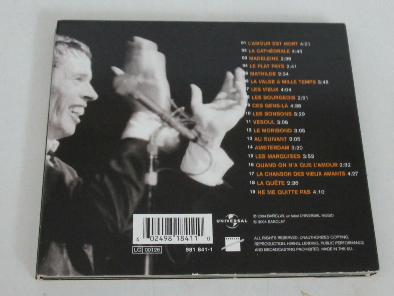 Brel‎– Infiniment/Universal ‎– 981 841-1 CD Album Digipak | eBay