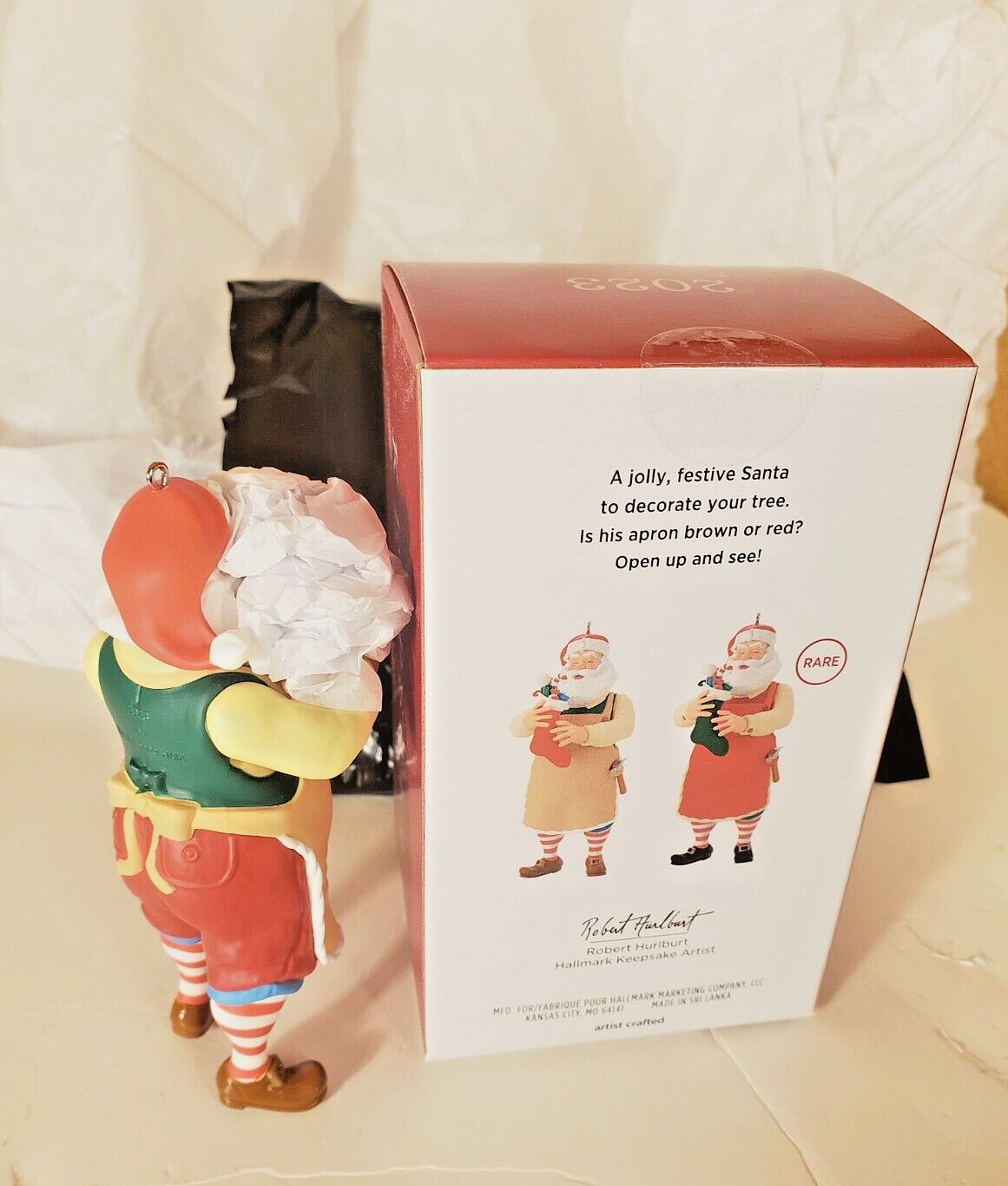 2023 *Common "TAN" Toymaker Santa Surprise Hallmark ornament | eBay