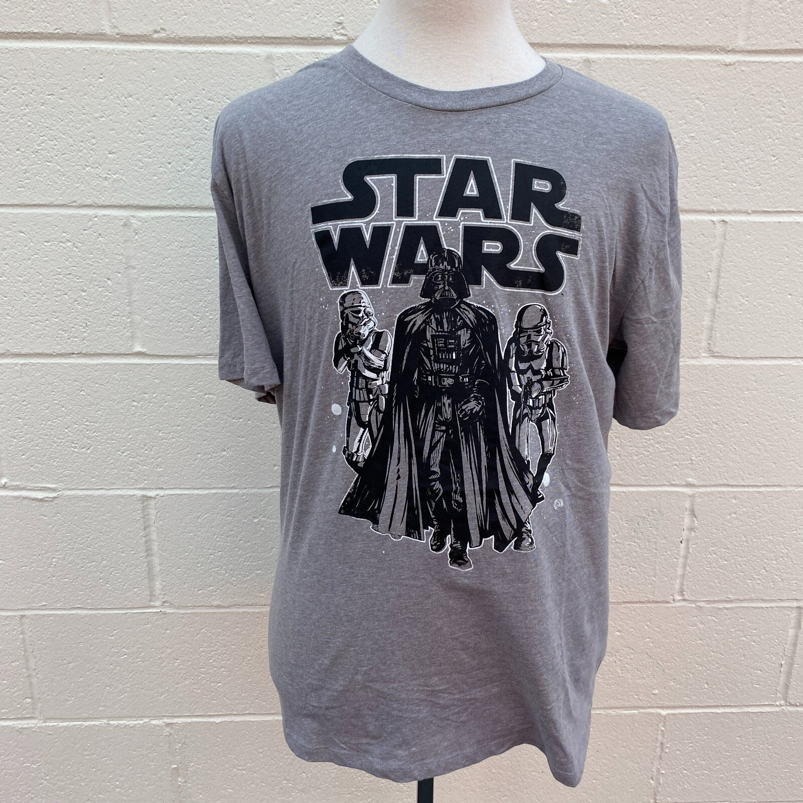 STAR WARS Darth Vader Storm Troopers T-shirt Men's Size XXL 2XL Gray ...