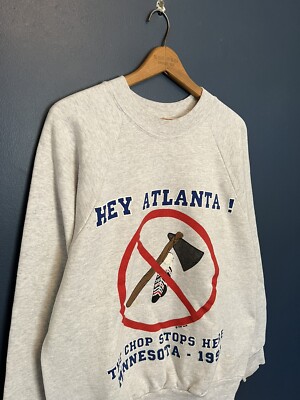 Vintage 1991 MLB Minnesota Twins Stop The Chop Sweatshirt Size XL | eBay