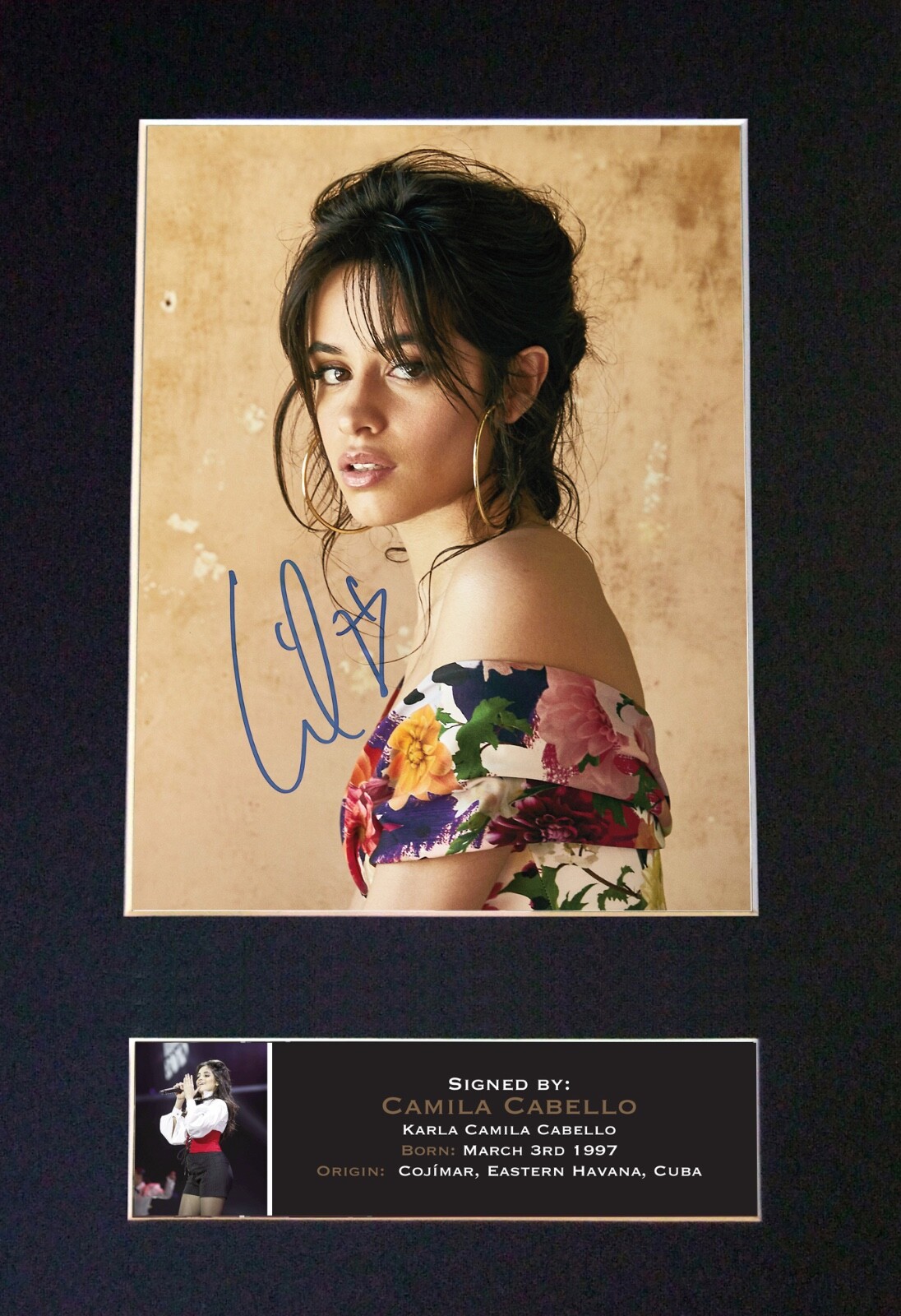 CAMILA CABELLO Signed Mounted Reproduction Autograph Photo Prints A4 ...