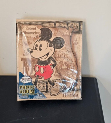 New Disney Mickey Mouse Florida Photo Album Book Holds 200 4x6 Pictures ...
