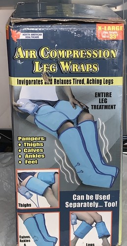 North American Wellness-Electric Air Compression Leg & Foot Wraps NEW ...