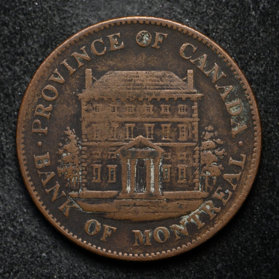 1844 Bank of Montreal Canada Half Penny Token (bb14724) | eBay