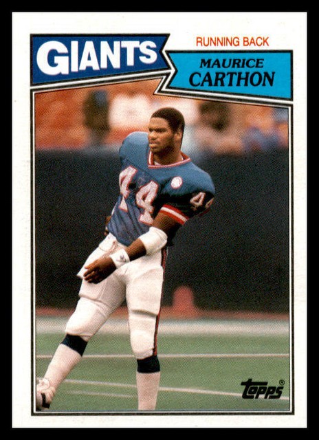 1987 Topps - #12 Maurice Carthon (RC) for sale online | eBay