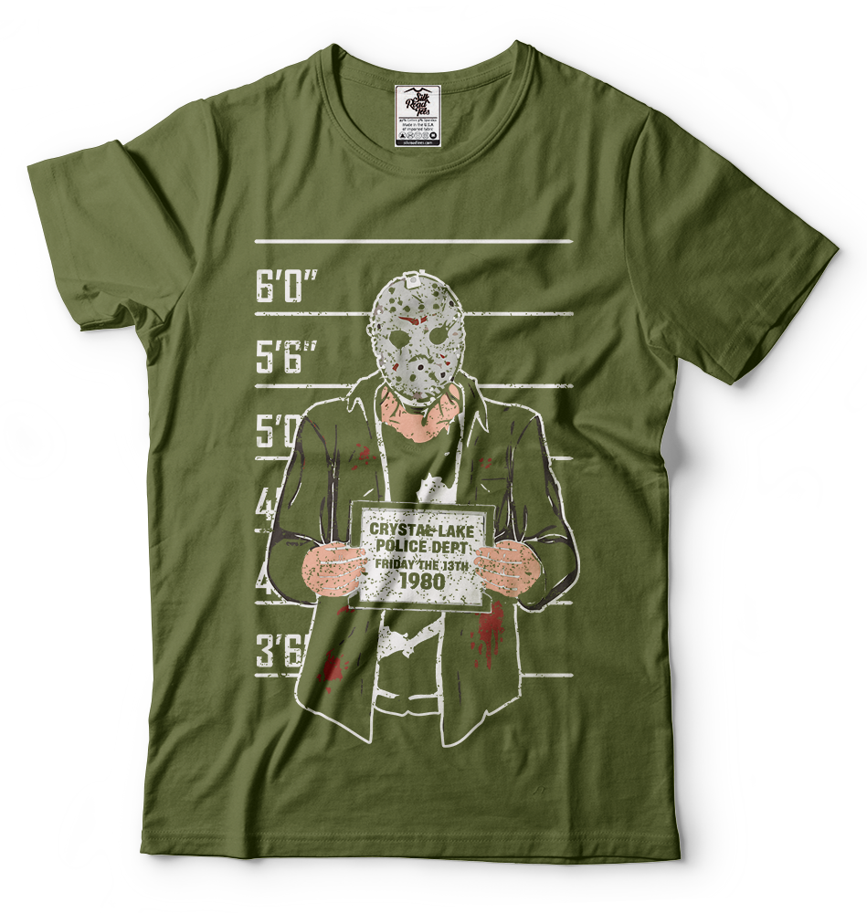 Friday 13th Shirt Jason T-shirt Halloween T-shirt Horror movie T-shirt ...