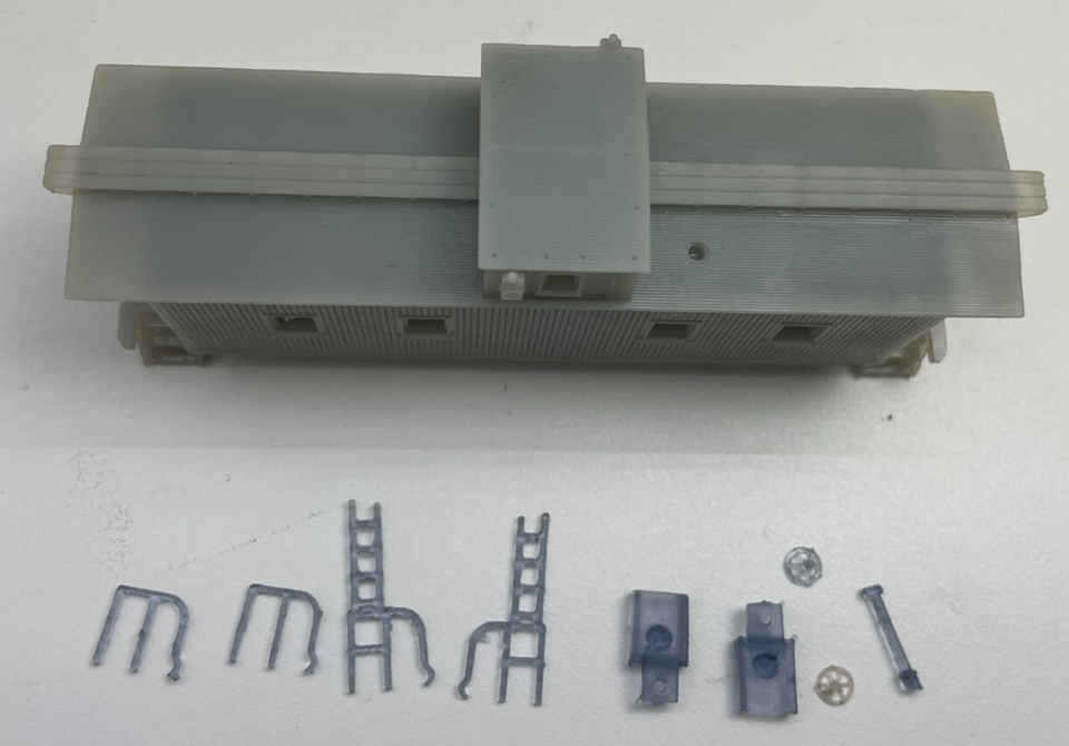 HO 1/87 scale N 1000 Nickel Plate Road wood sided caboose kit | eBay
