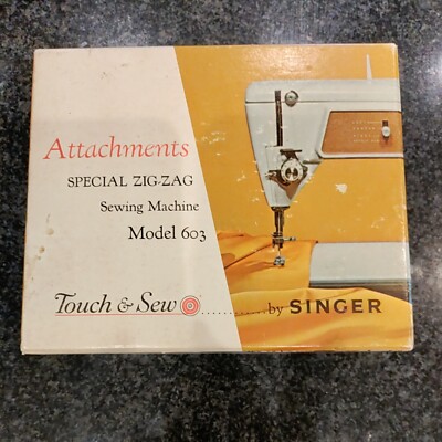 Singer Touch & Sew Attachments Model 603 Sewing Foot Discs Special Zig ...