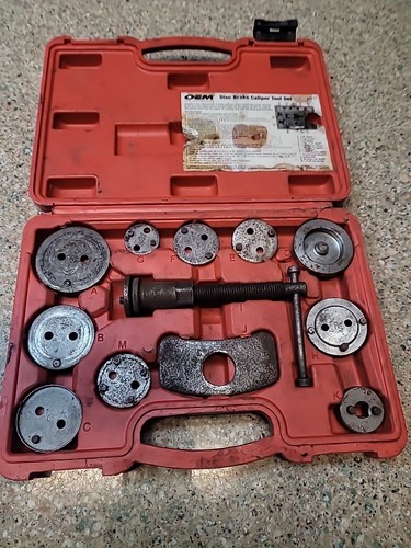OEM Tools 27111 Disc Brake Caliper Tool Set Front & Rear Brake Piston ...
