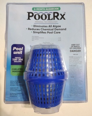 PoolRx 6-Month Algaecide Mineral Chemical Removes Algae For Pools 7.5K ...