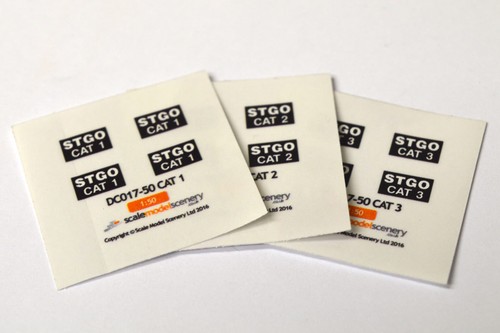 12 x 1:50 SCALE STGO CAT 1, 2, 3 LORRY / TRUCK / TRAILER DECALS ...
